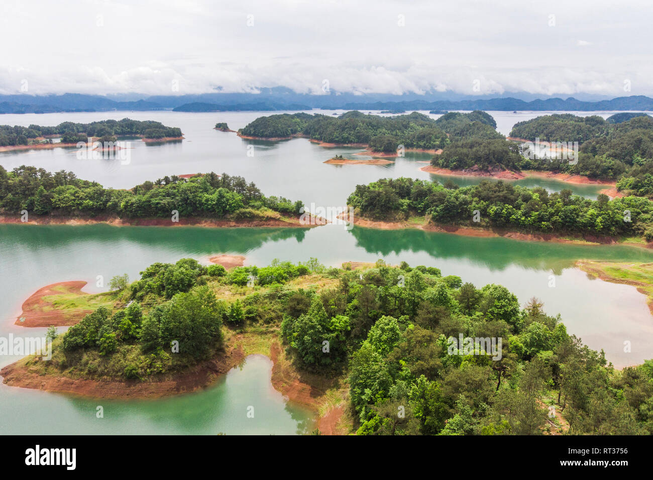 Aerial View of Thousand Island Lake. Bird View of Freshwater Qiandaohu ...