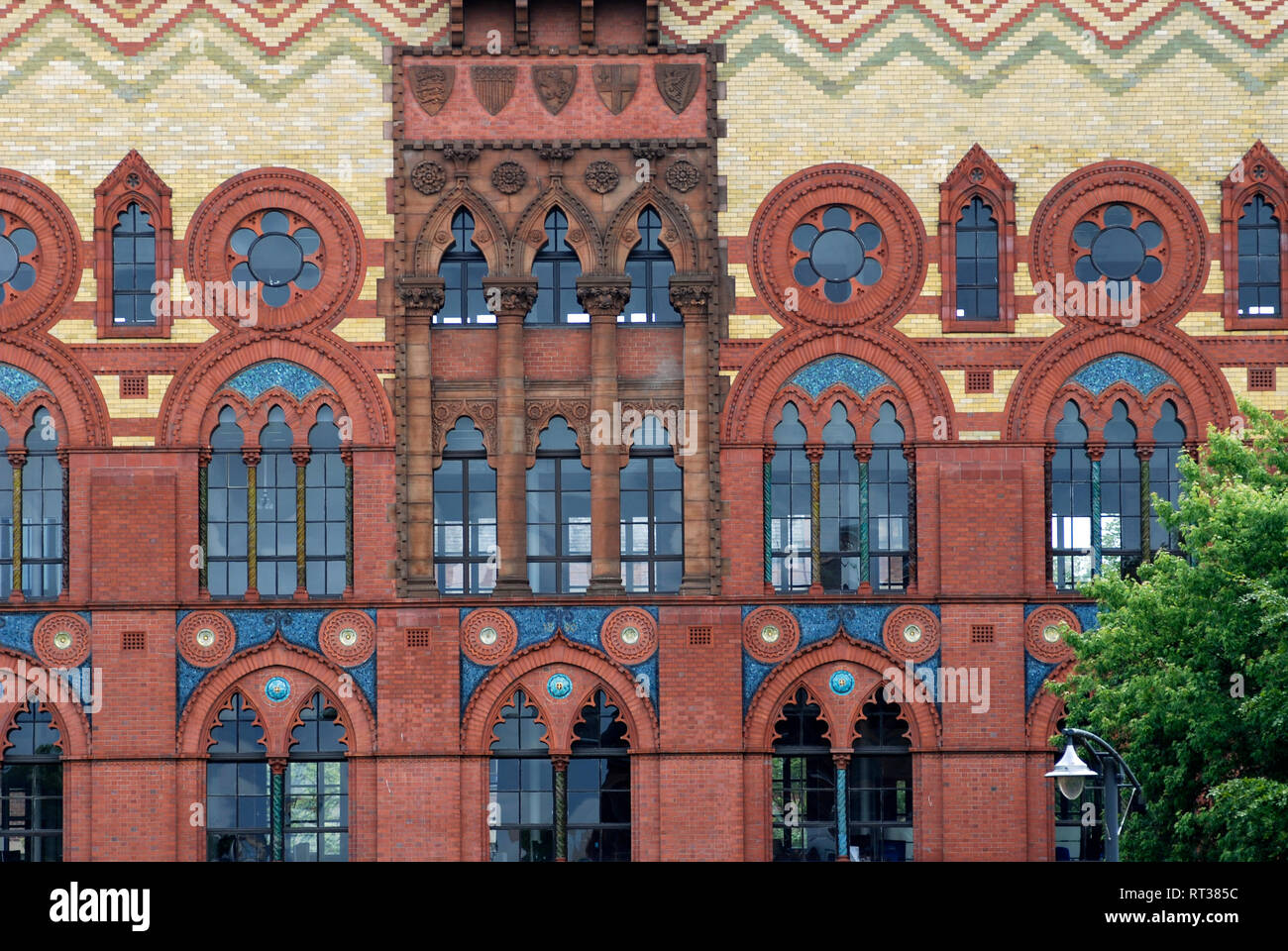 Tourism: Templeton Carpet Factory building, Glasgow Green, Scotland ...