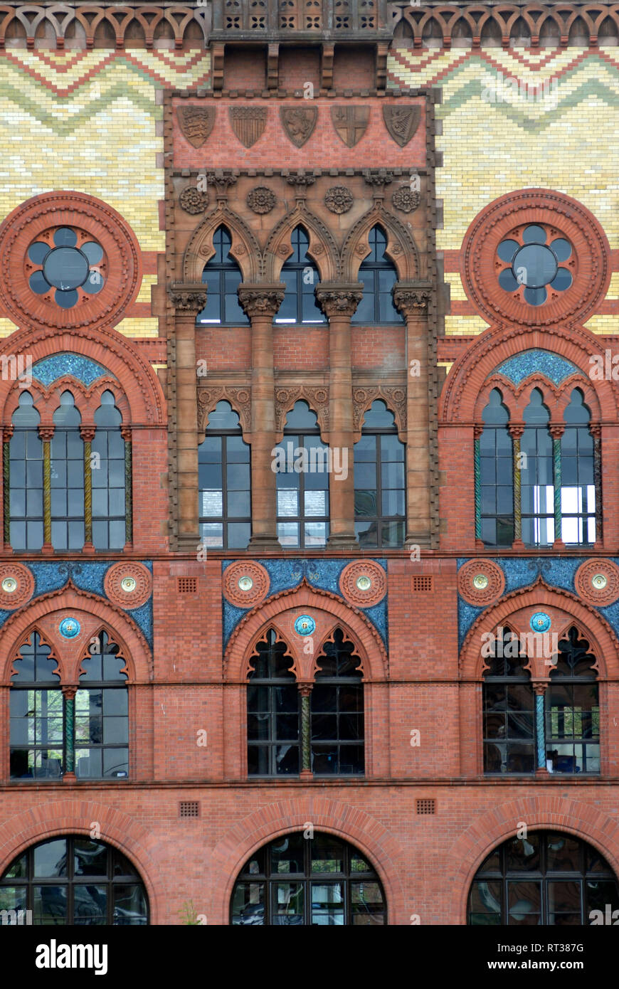 Tourism: Templeton Carpet Factory building, Glasgow Green, Scotland ...
