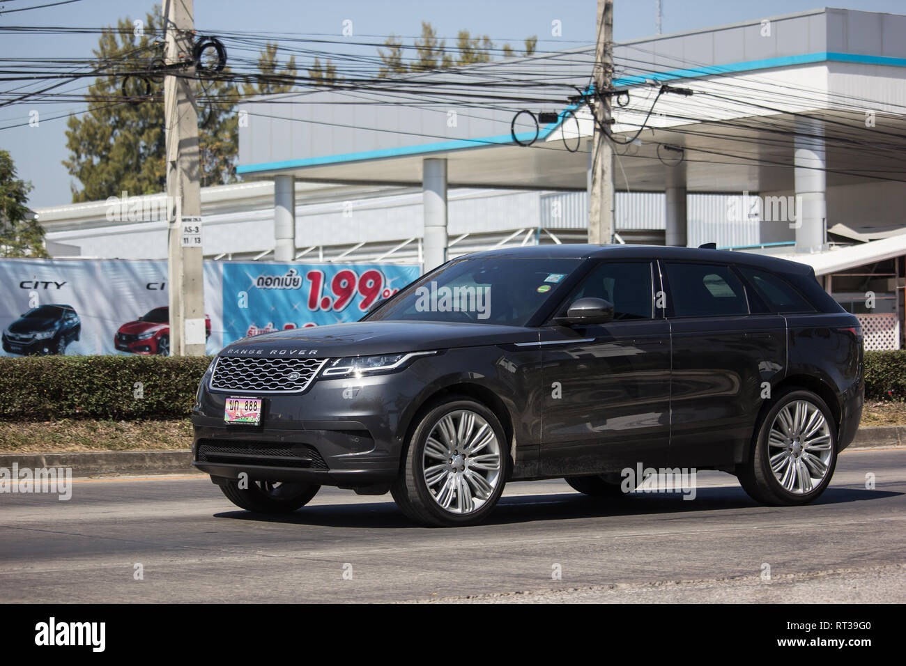 Chiangmai, Thailand - February 7 2019: Private Range Rover car. Suv Car ...
