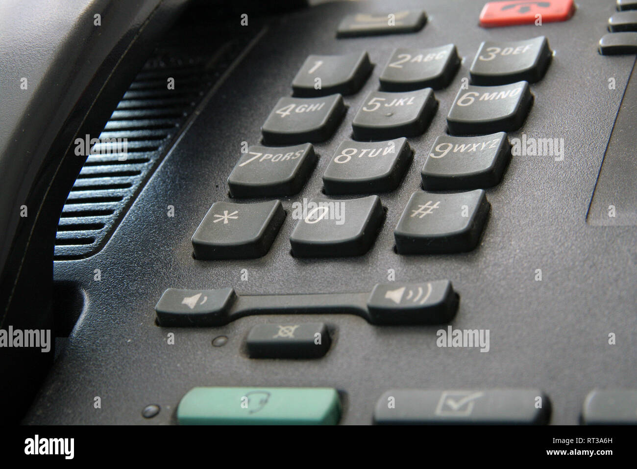 telephone's black keyboard Stock Photo - Alamy
