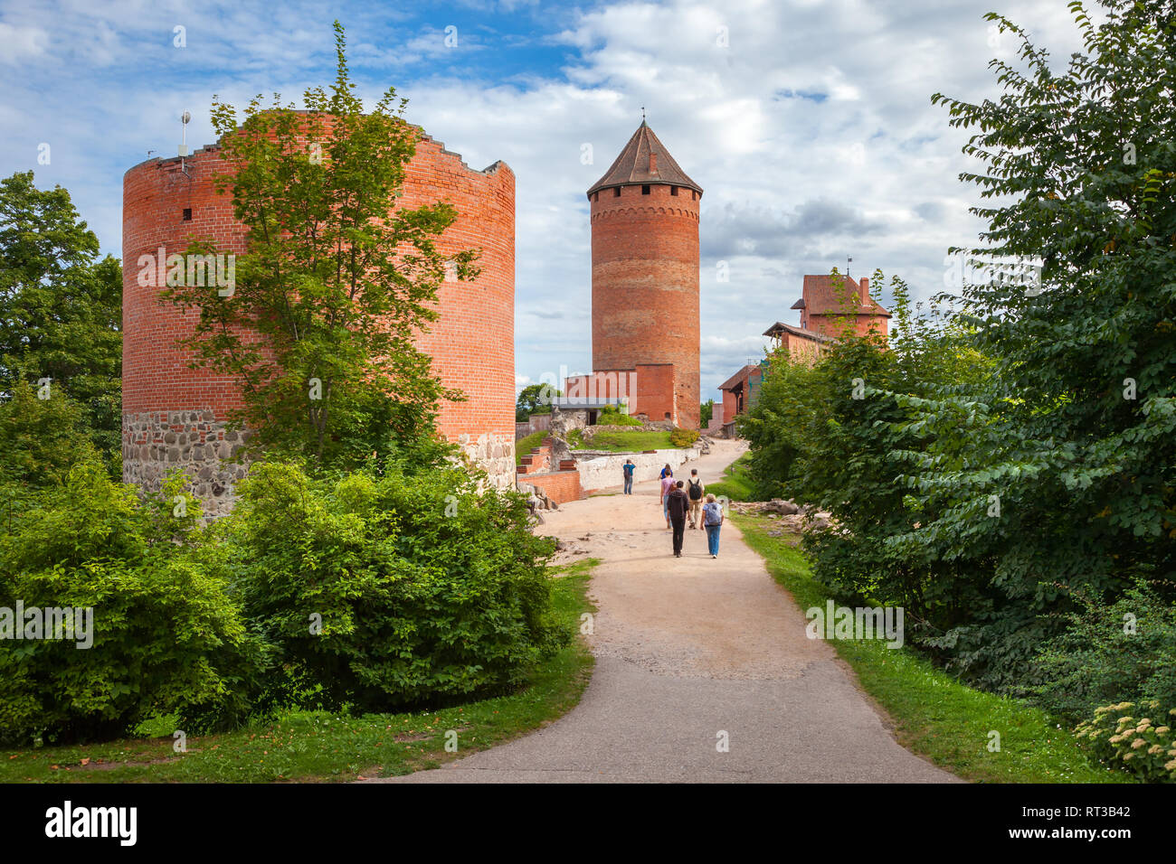 The road to old Turaida castle. Sigulda, Latvia Stock Photo - Alamy