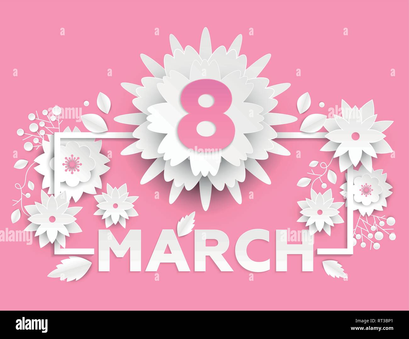 8 March - modern vector colorful illustration Stock Vector Image & Art ...