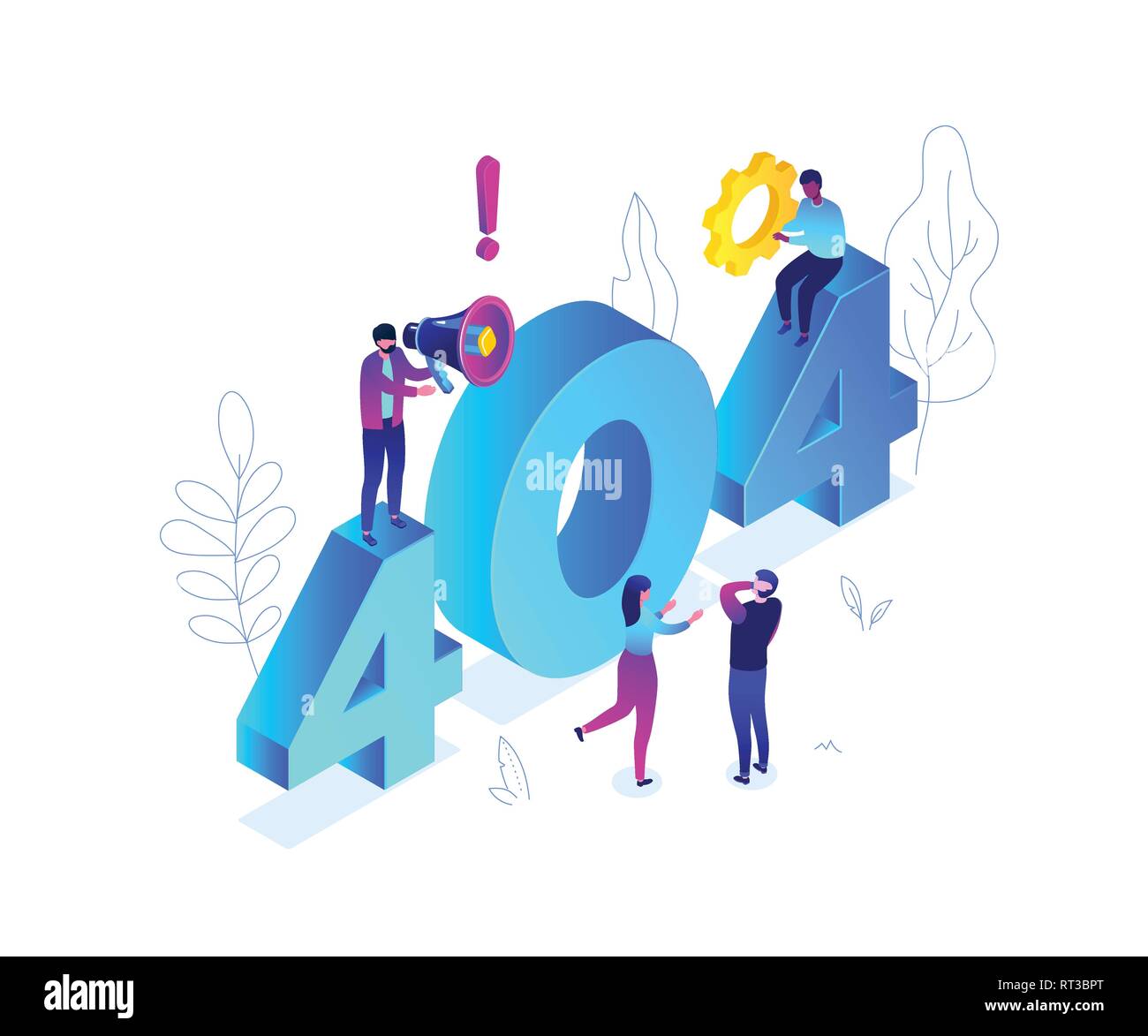 Notification page Stock Vector Images - Alamy