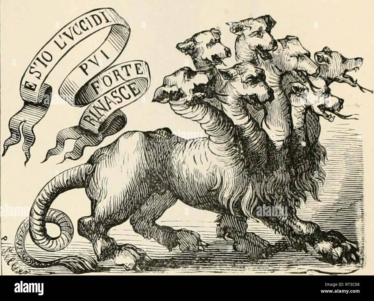 vintage hydra illustration Stock Photo - Alamy