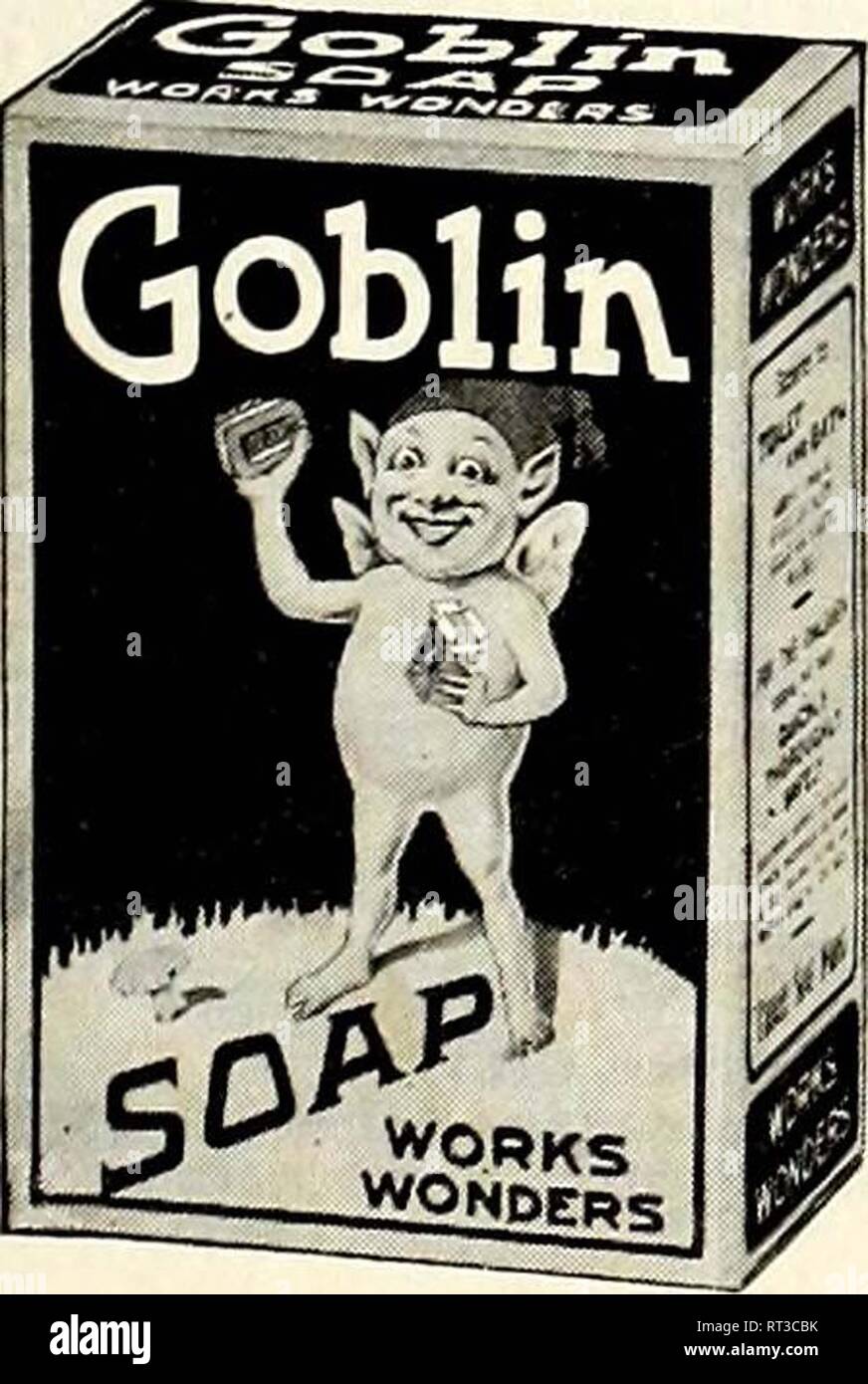 Goblin soap advert Stock Photo - Alamy