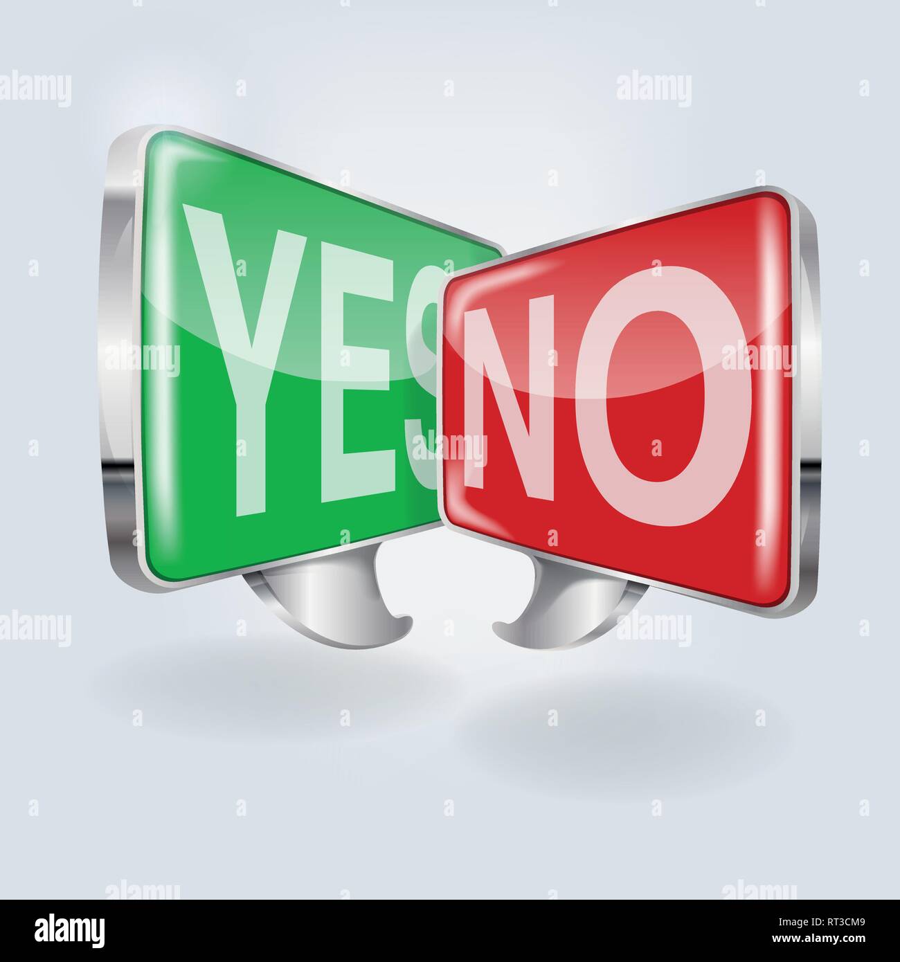 Yes no questions Stock Vector Images - Alamy