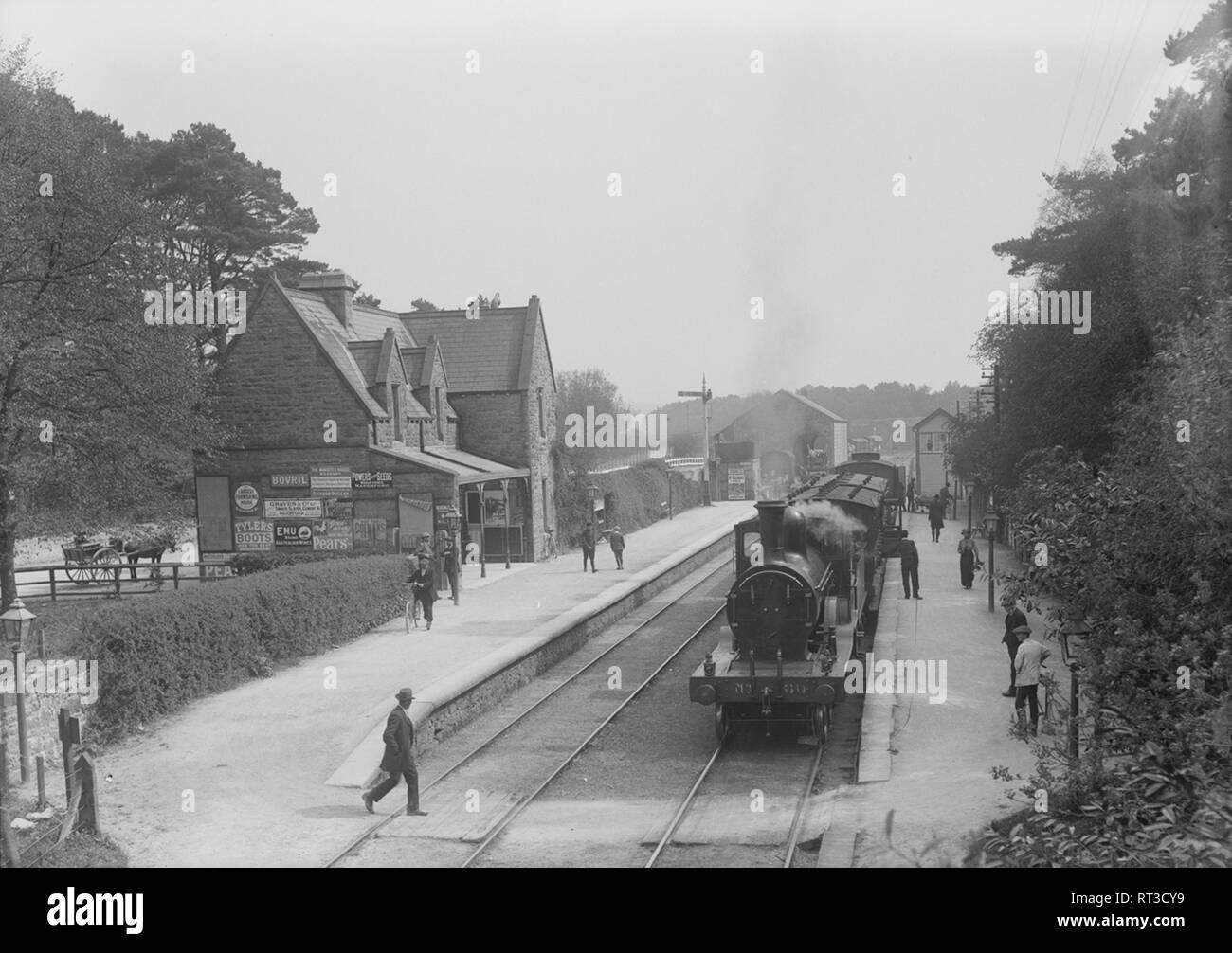 Vintage steam engine train photo Stock Photo - Alamy