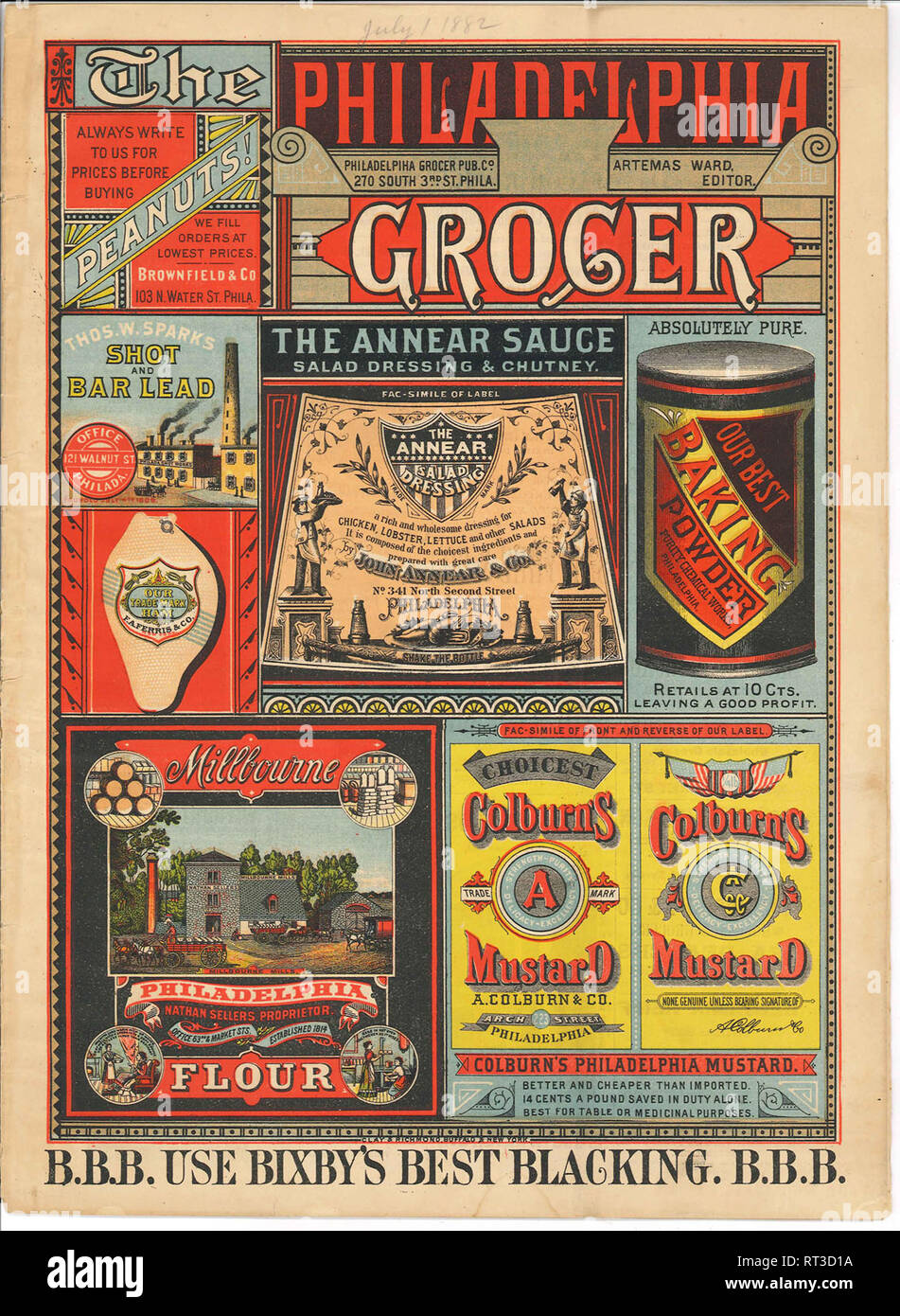 Vintage advertising poster Stock Photo - Alamy