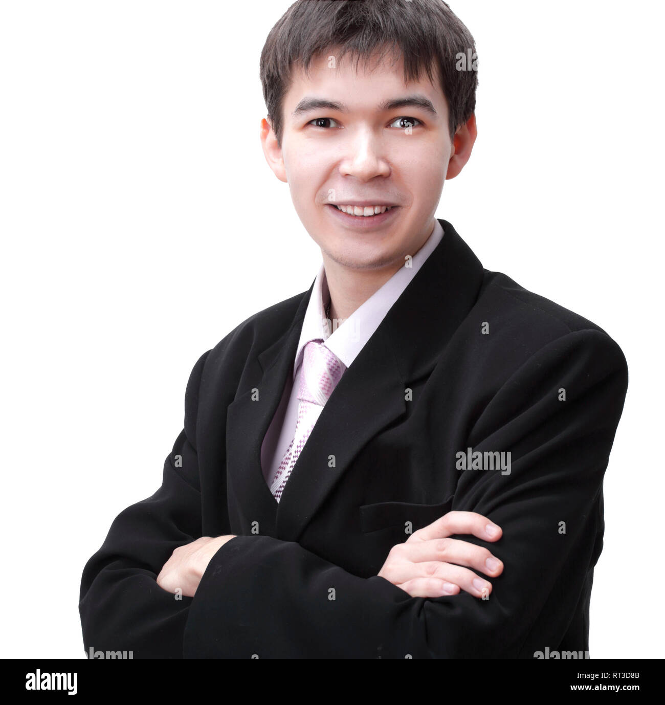 portrait of a successful young entrepreneur.isolated on white Stock ...