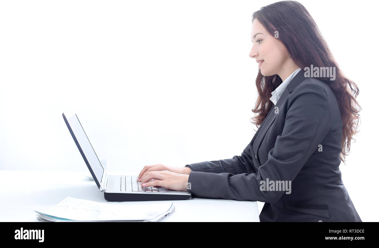 Typing workplace Cut Out Stock Images & Pictures - Alamy