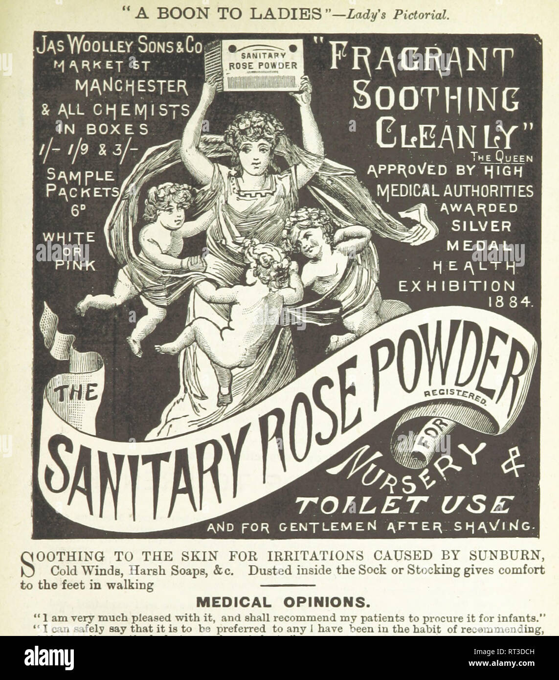 Vintage advertising poster Stock Photo - Alamy