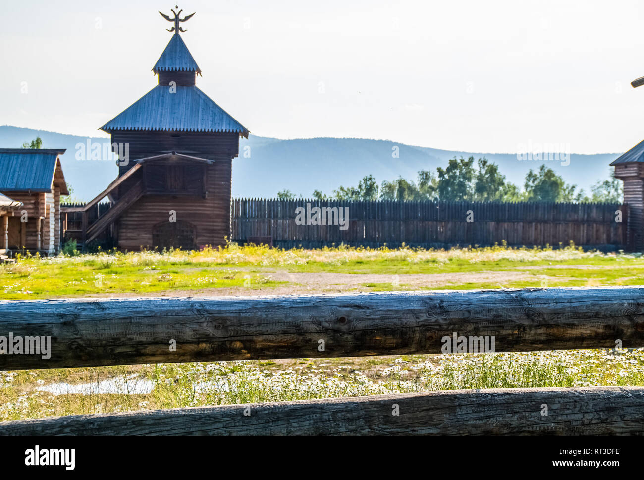 Taltsy is an architectural and ethnographic museum of Siberian wooden ...
