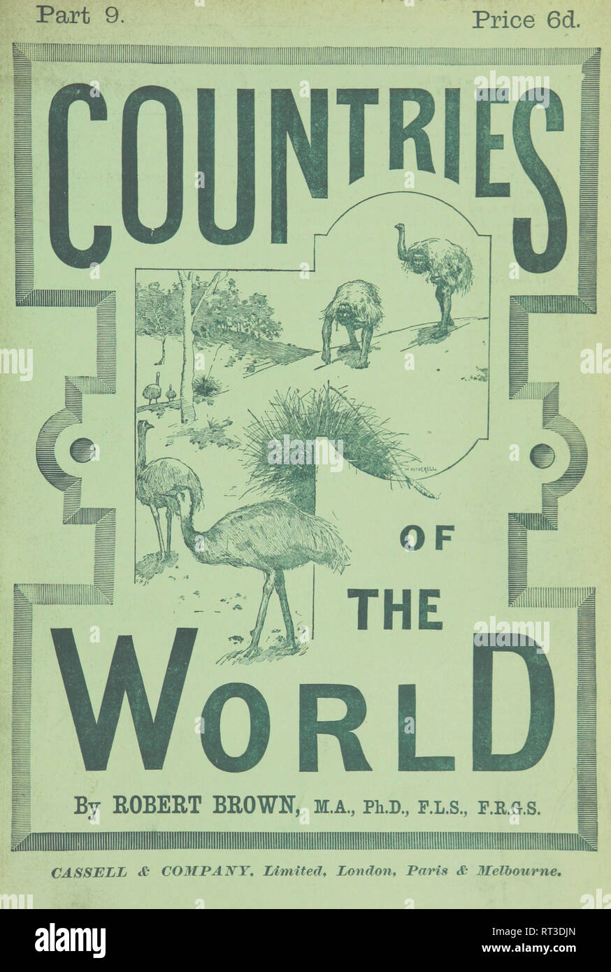 countries of the world sign with emu Stock Photo - Alamy