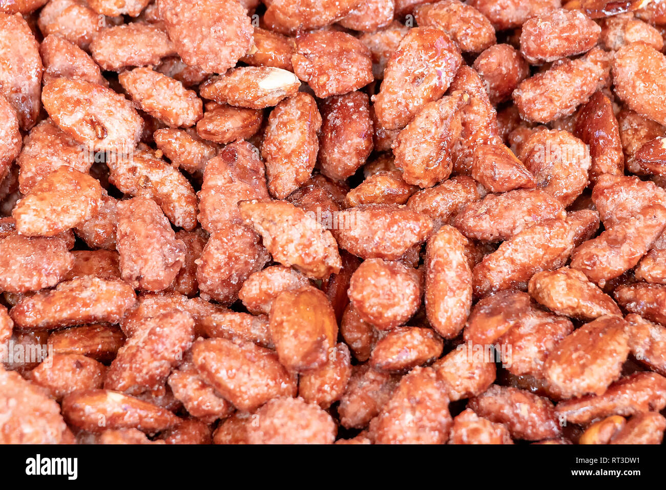 Caramelized peanut in a pile Stock Photo - Alamy