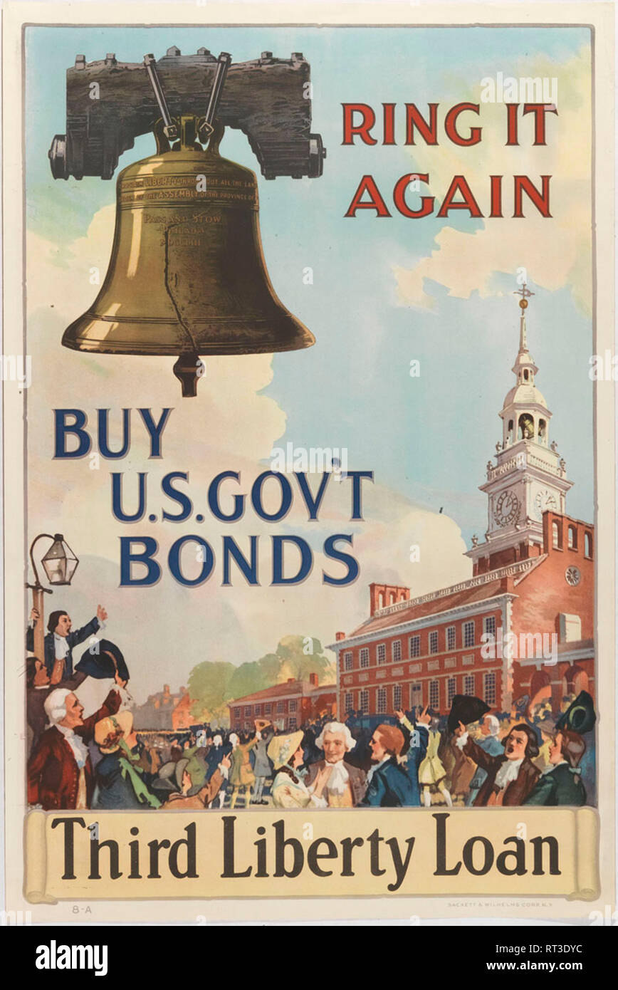 Vintage government bonds advert Stock Photo - Alamy