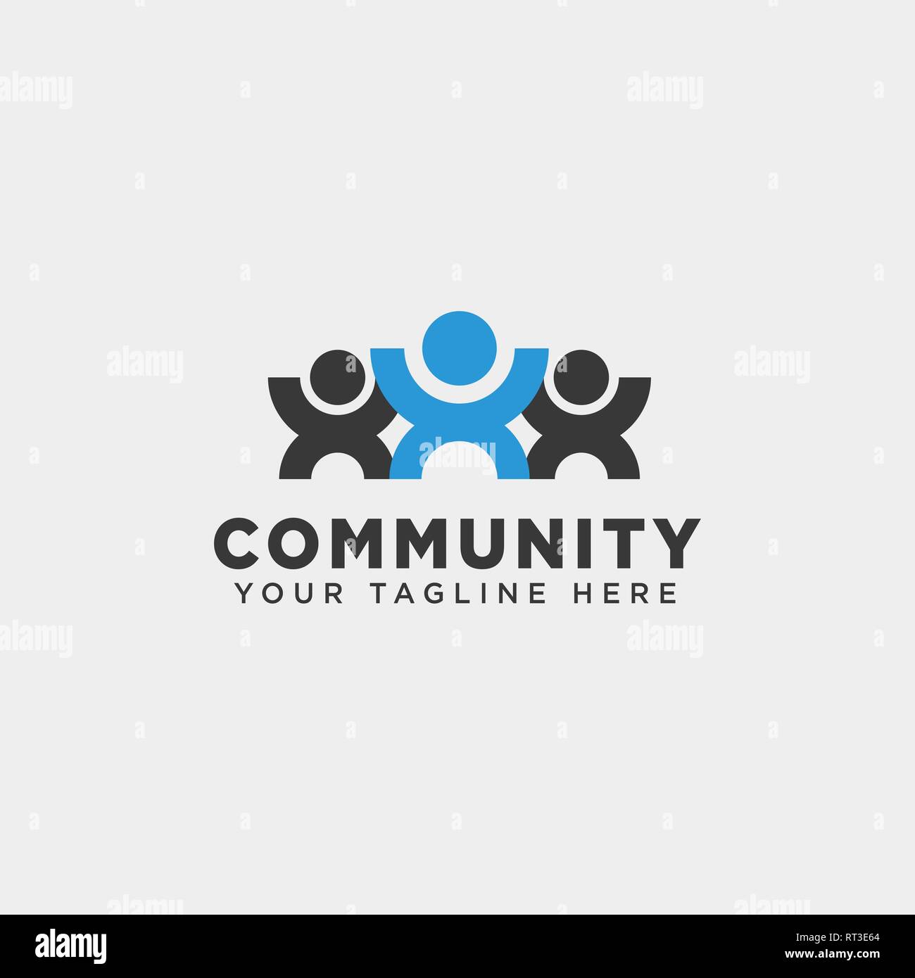community human logo template vector illustration icon element isolated ...
