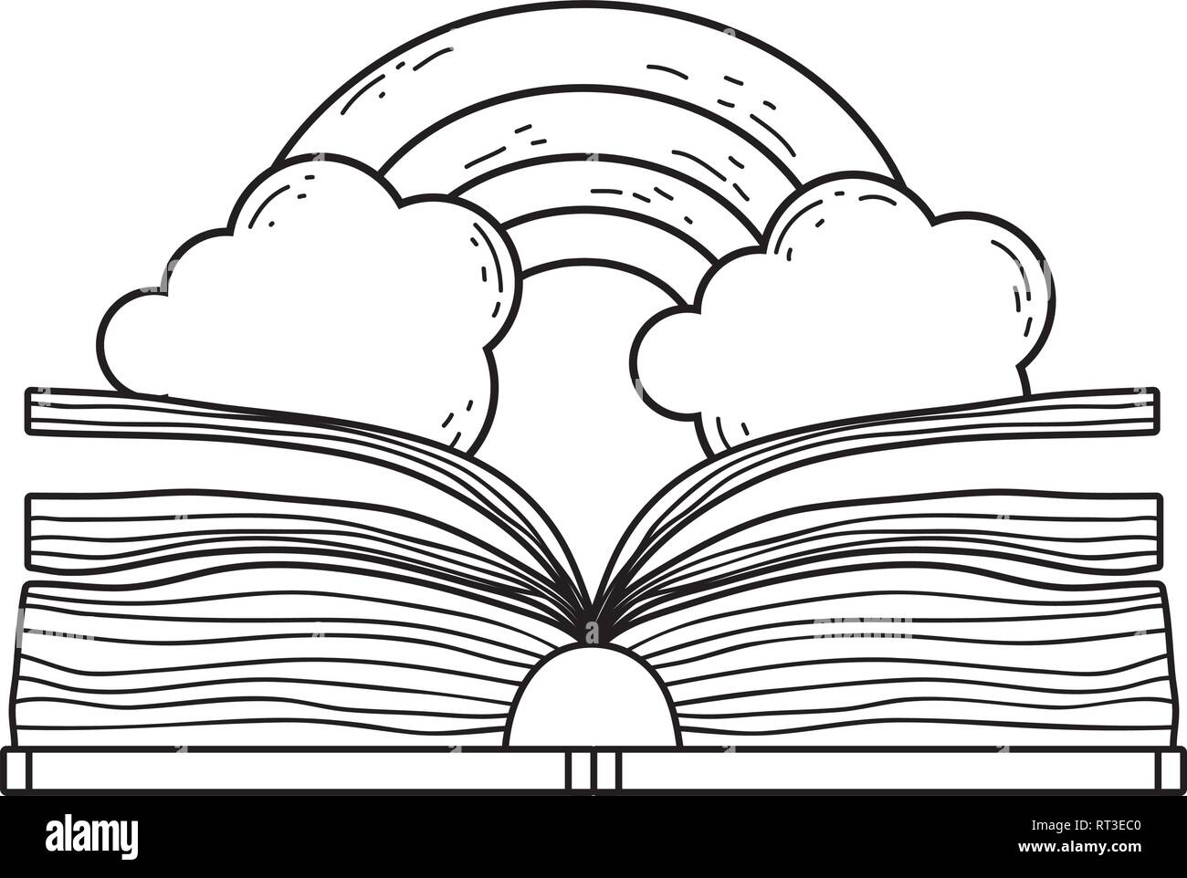 text book with rainbow day celebration Stock Vector Image & Art - Alamy