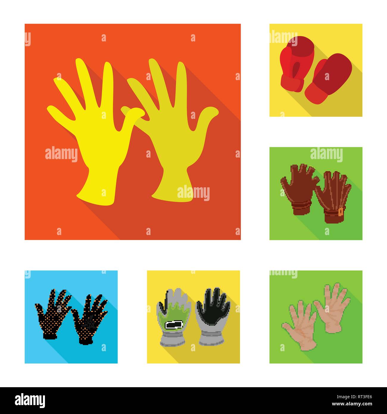 Vector design of own and textile sign. Set of own and safety stock ...