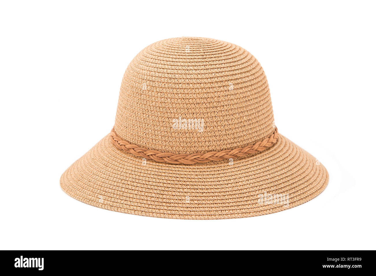 Woman's hat isolated on white background Stock Photo - Alamy