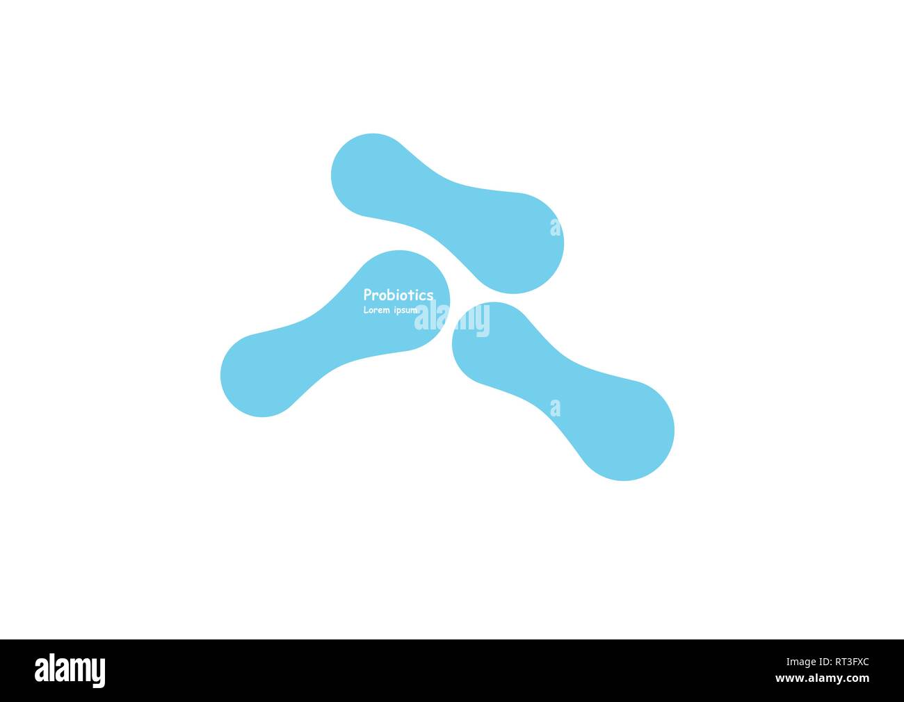 Biotechnology. Symbol molecule. Vector logo template. Abstract molecule ...