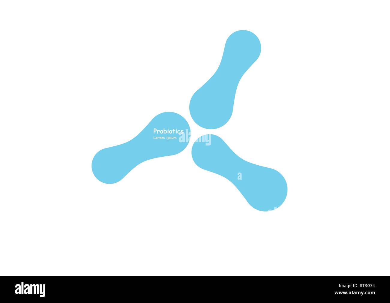 Biotechnology. Symbol molecule. Vector logo template. Abstract molecule ...