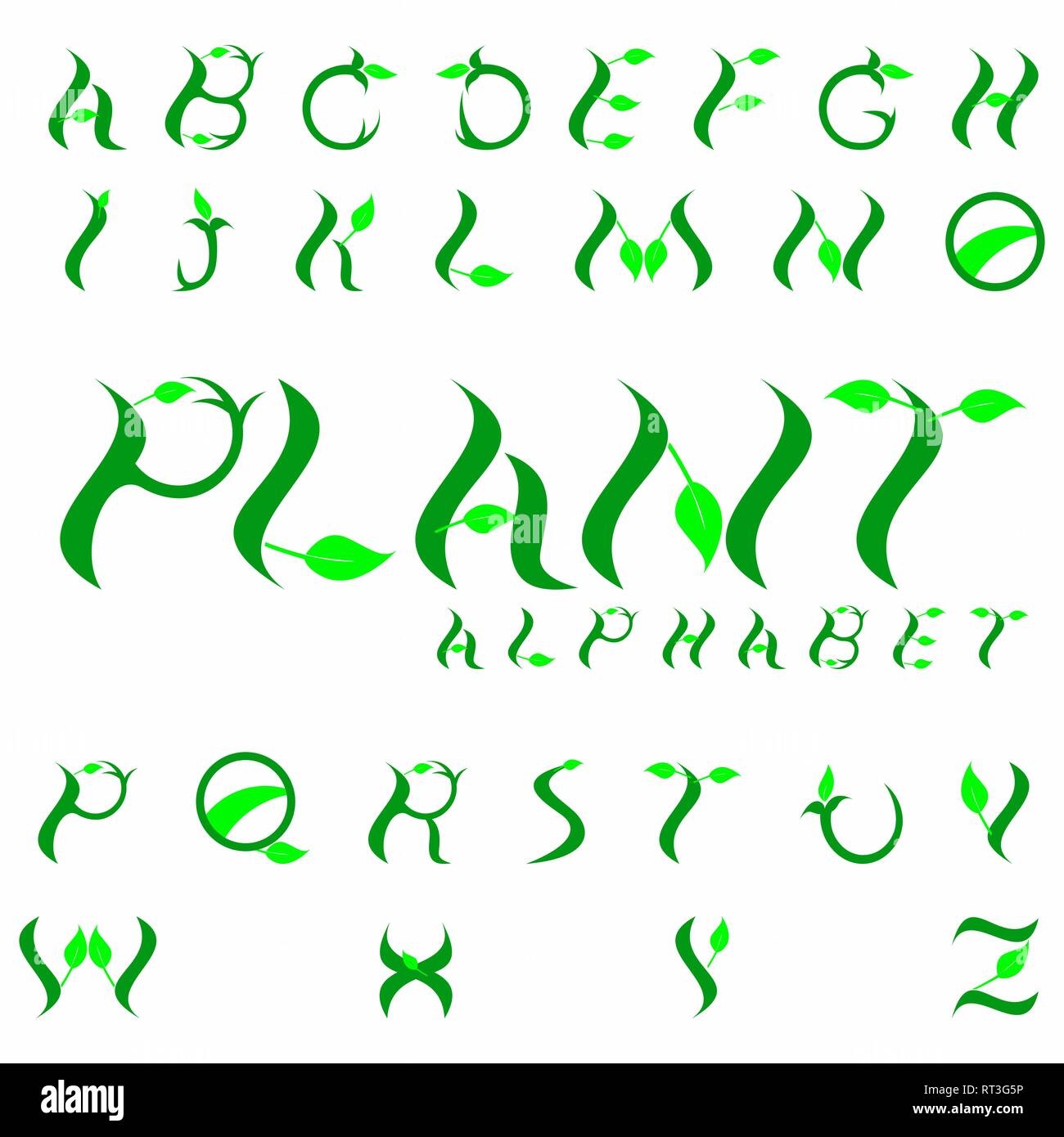 Alphabet plant hi-res stock photography and images - Alamy