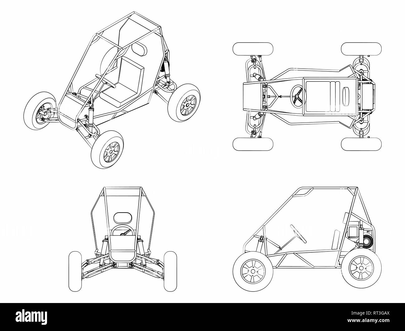 Baja vehicle outline like a brushstrokes Stock Vector Image & Art - Alamy