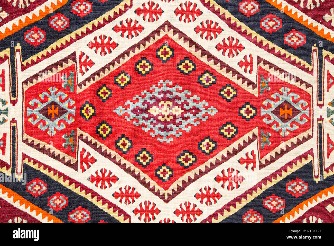 Serbian native carpet as background Stock Photo - Alamy