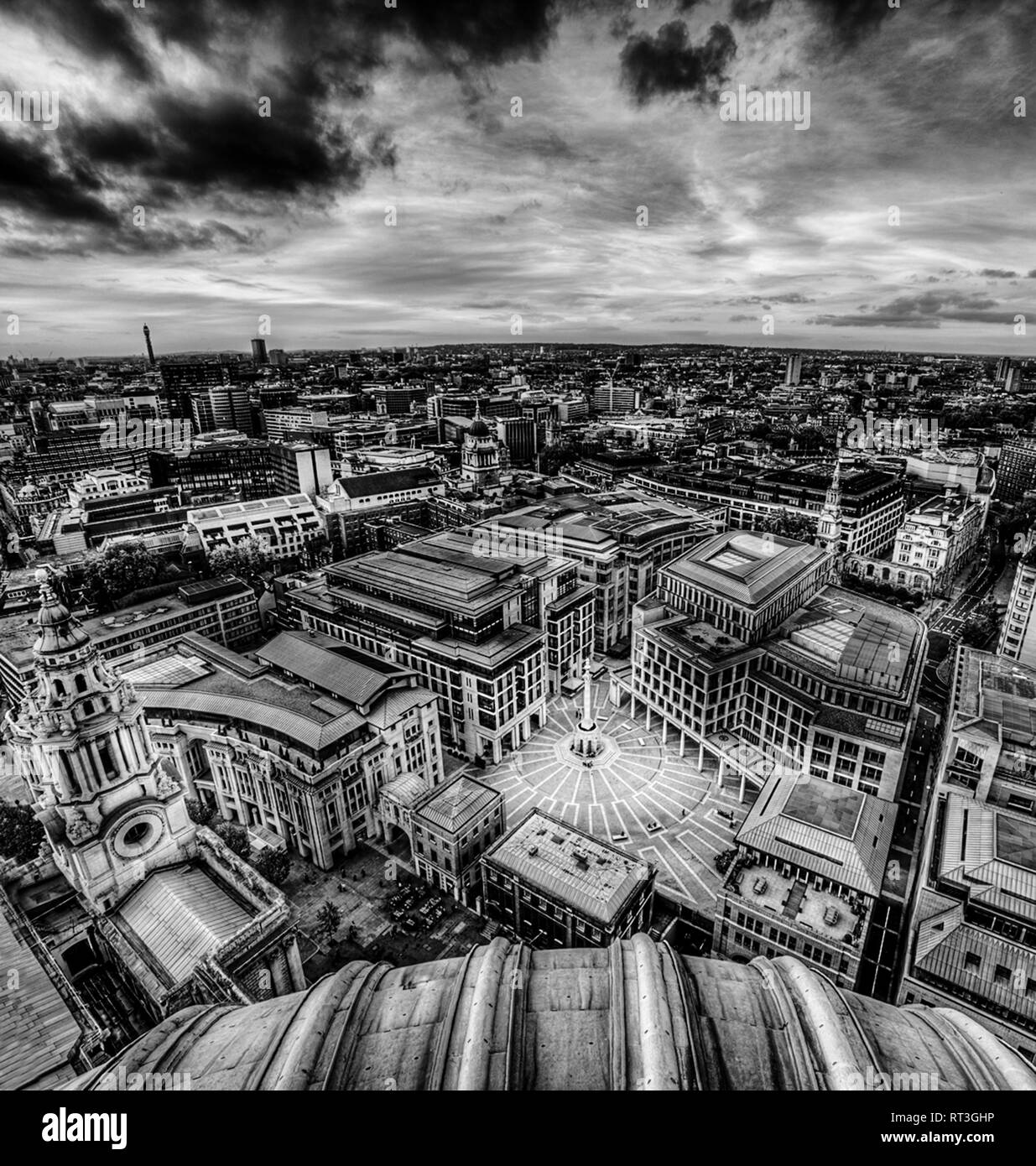 City square aerial Black and White Stock Photos & Images - Alamy