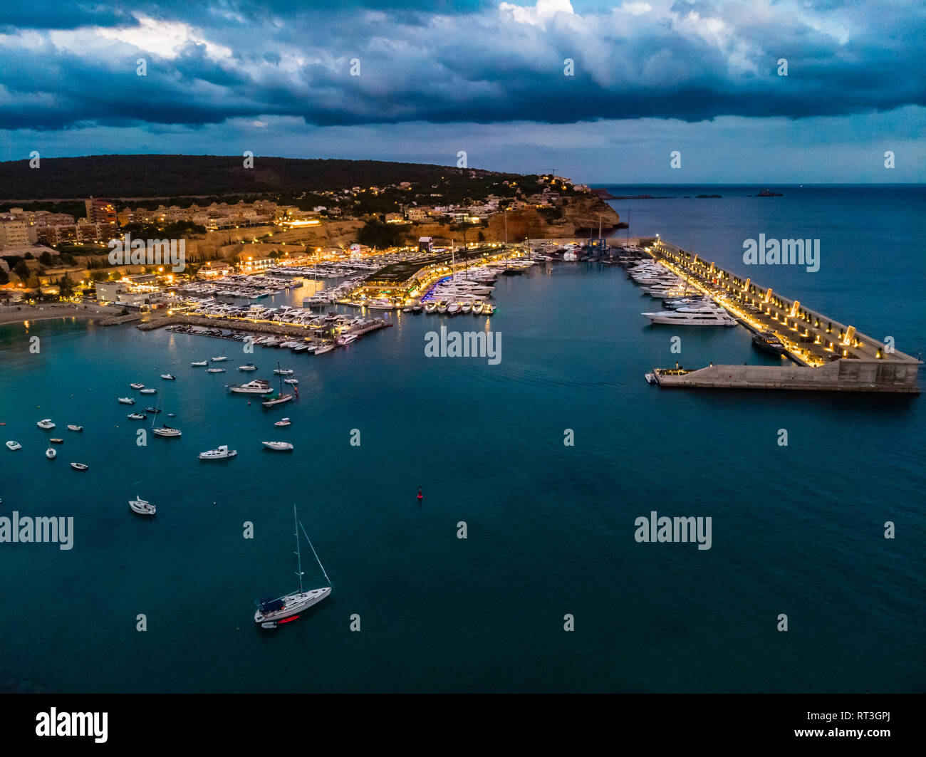 Town view and port of santa ponca hi-res stock photography and images ...