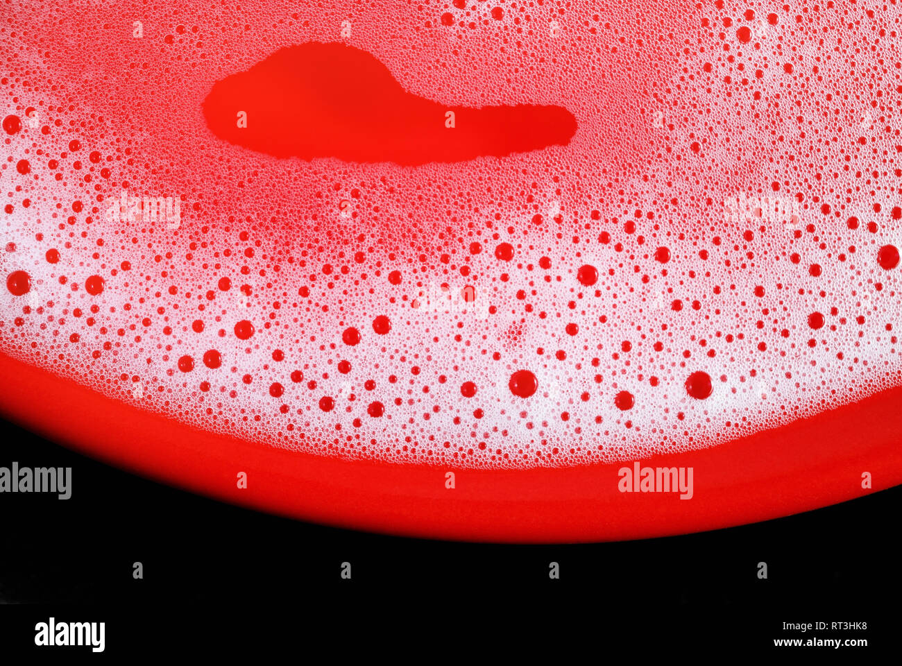 Soap Bubbles Red Background