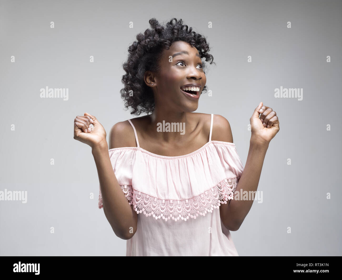 I won. Winning success happy woman celebrating being a winner. Dynamic ...