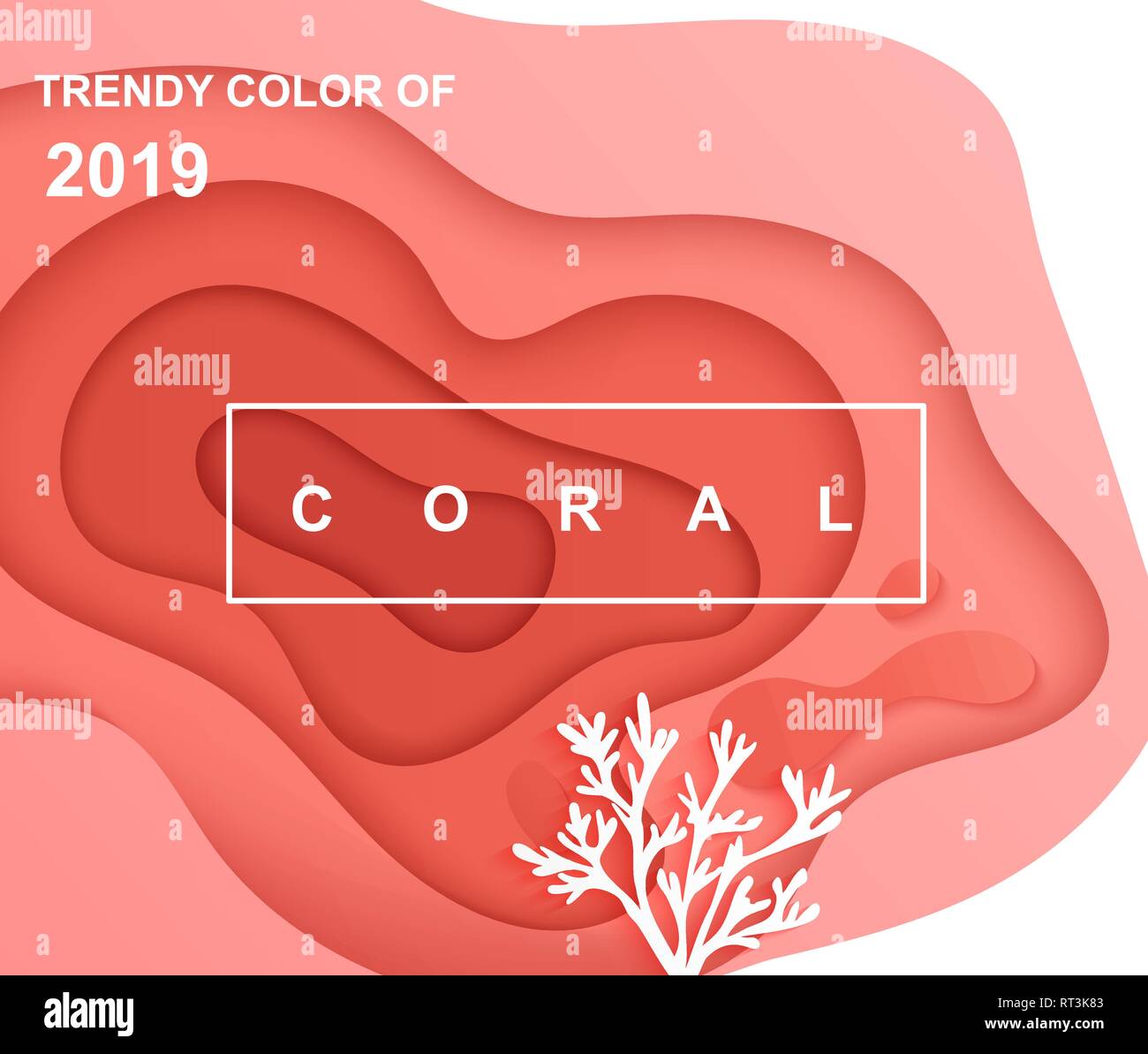 Abstract papercut background Stock Vector Images - Alamy