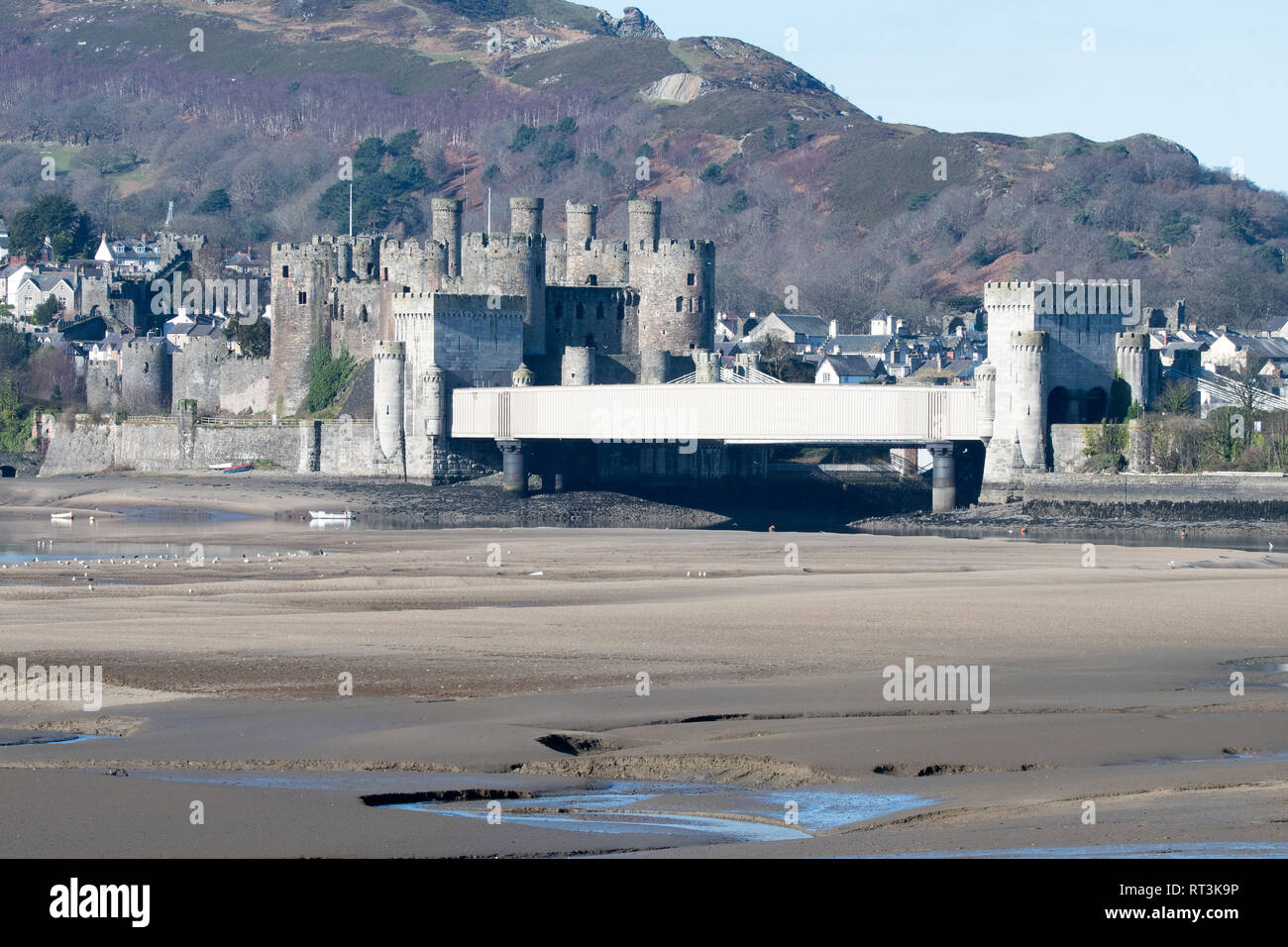 Conwy railway bridge hi-res stock photography and images - Alamy