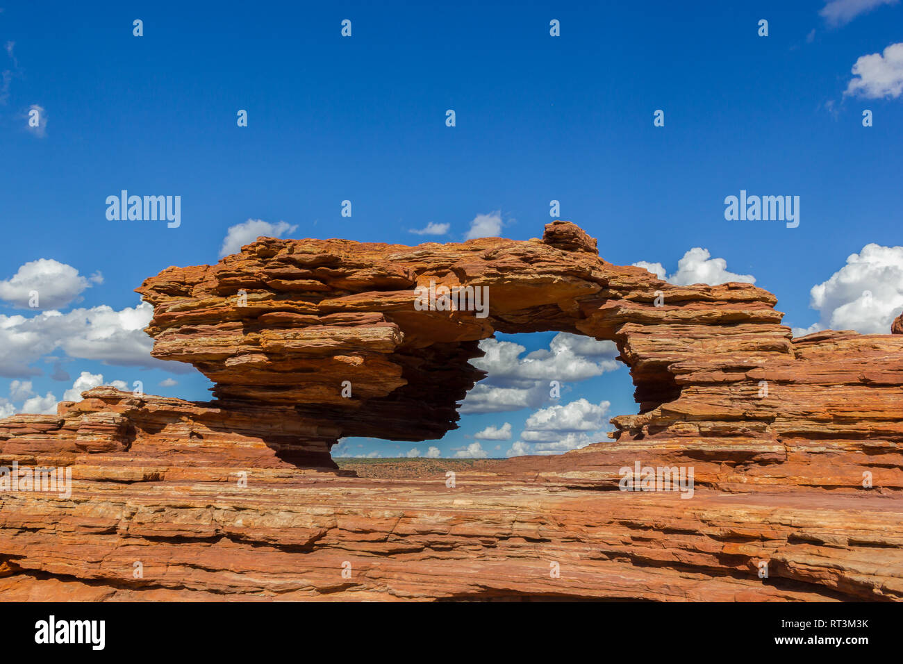 Nature's Window, a natural arch rock formation in Kalbarri National ...