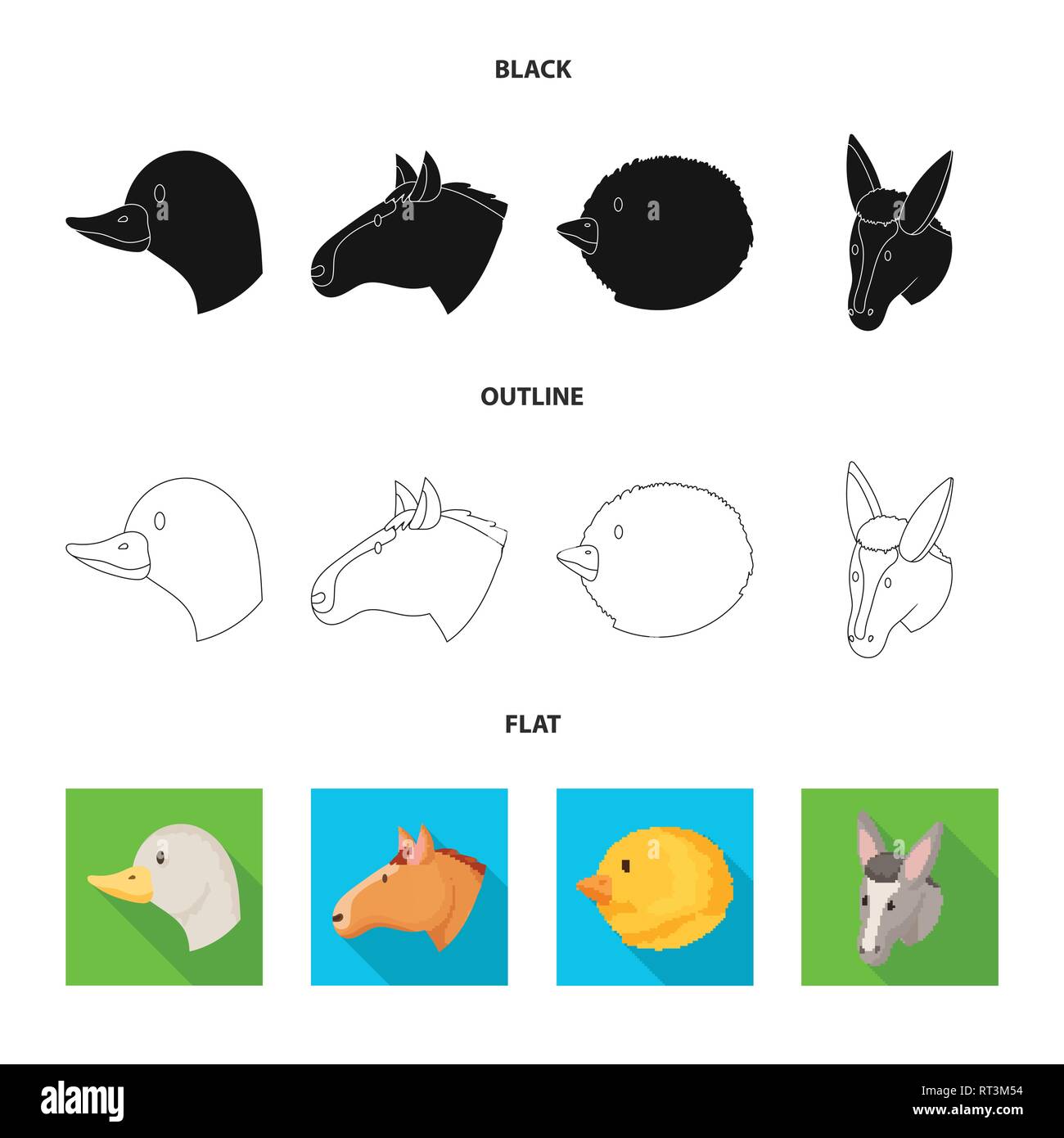 Rearing cattle Stock Vector Images - Alamy