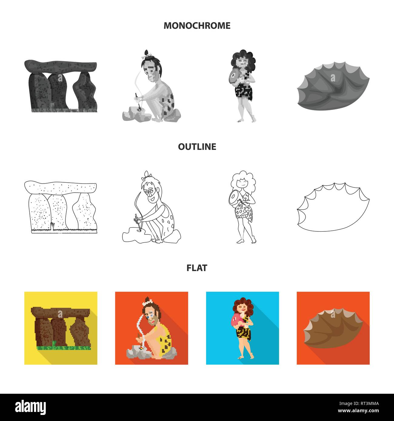 stone,man,woman,flint,monolith,caveman,primeval,sharp,megalith,fire ...