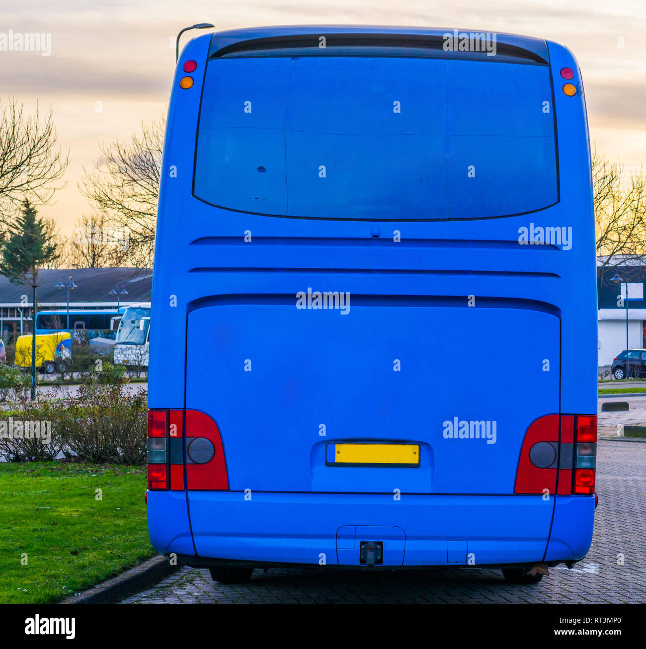 Back public bus rear window hi-res stock photography and images - Alamy