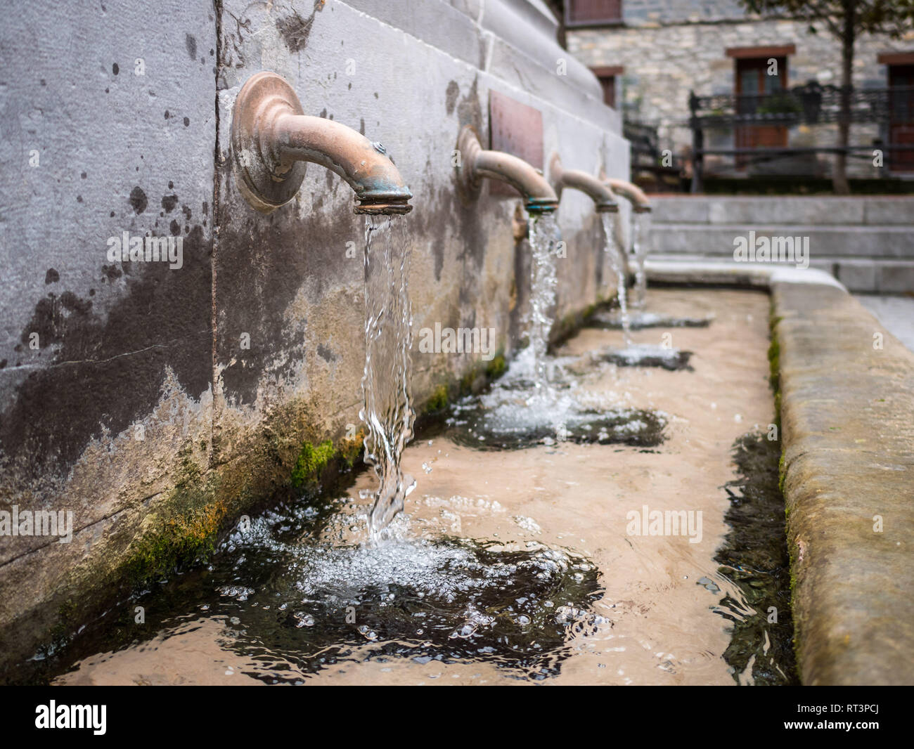 Fountain in Nanclares de la Oca, Alava, Basque Country, Spain Stock ...