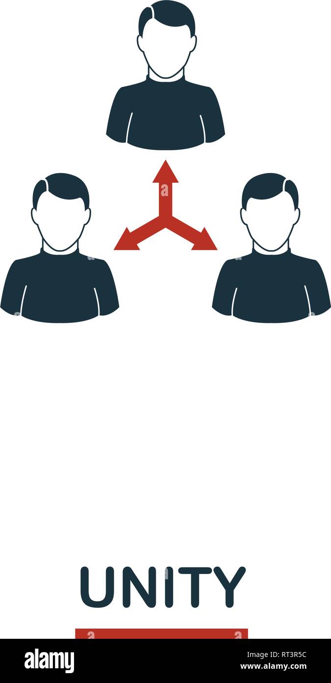 Unity icon. Premium style design from teamwork icon collection. UI and ...