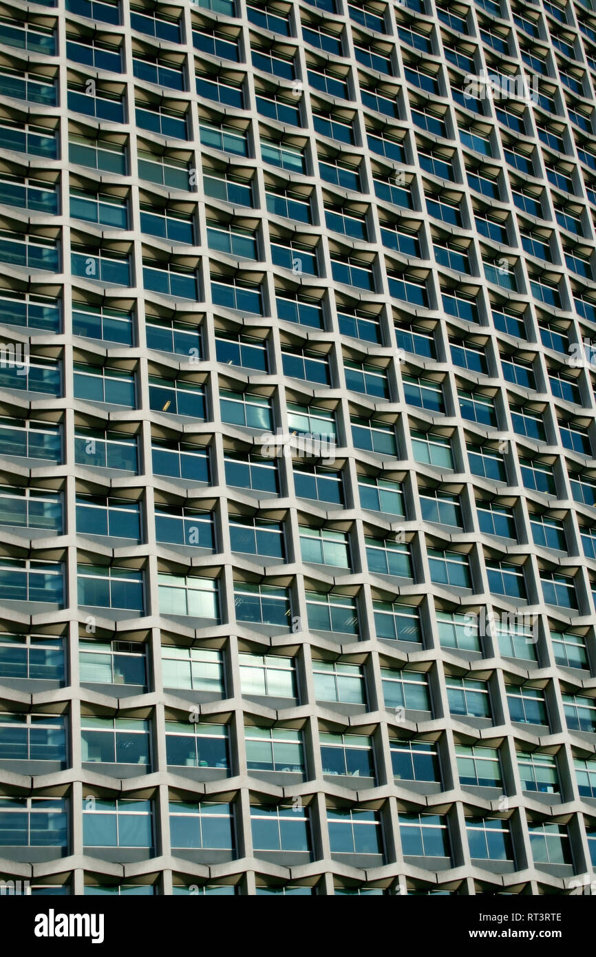 Business building facade with sun reflection Stock Photo - Alamy