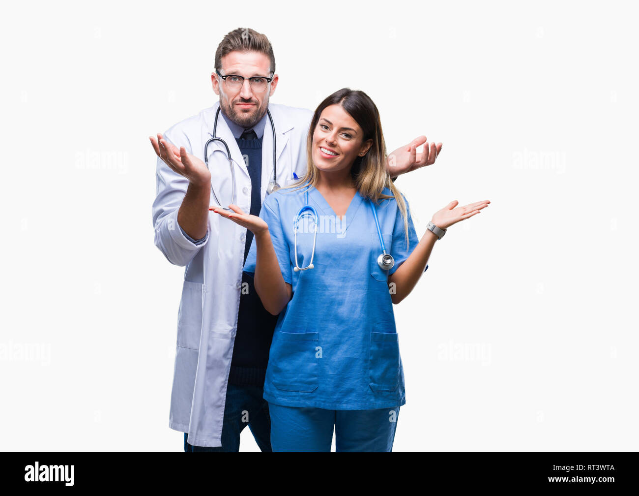 Confused couple nurse hi-res stock photography and images - Alamy