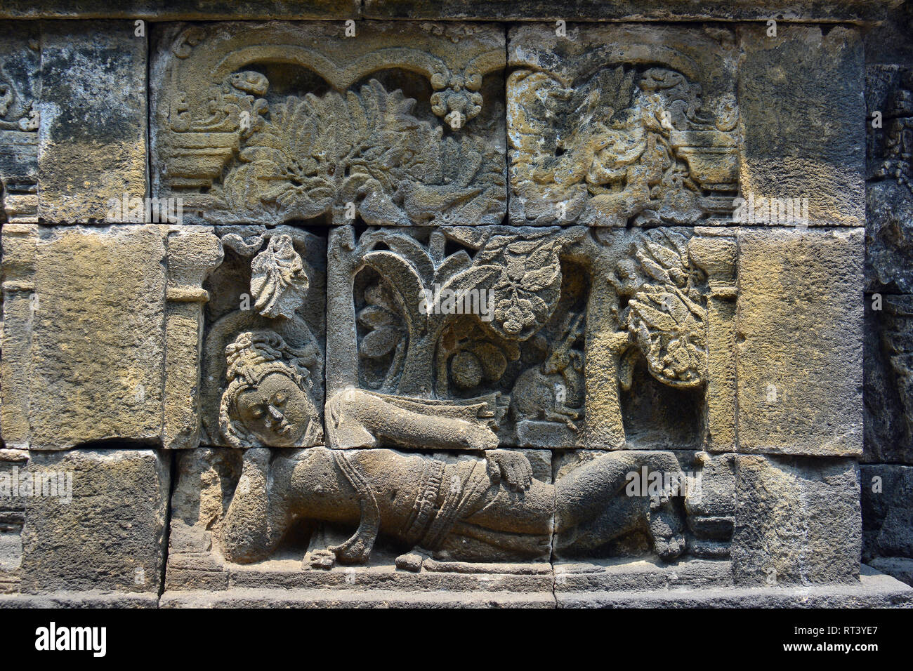 Mahayana Buddhist Temple (9th century), Borobudur, Central Java ...