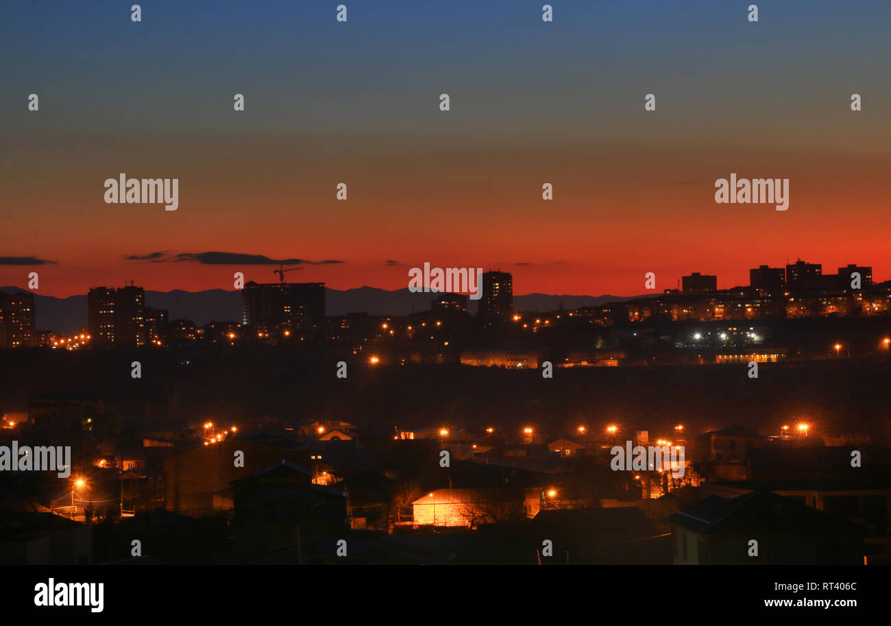 Beautiful city lights Stock Photo - Alamy