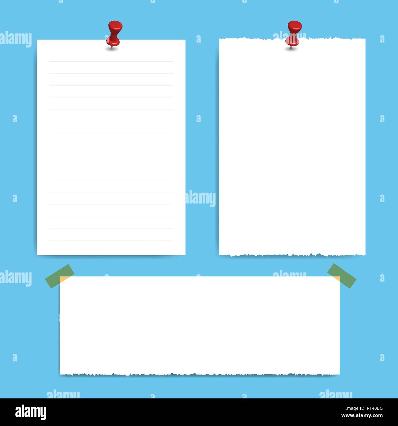 Red notepad Stock Vector Images - Alamy