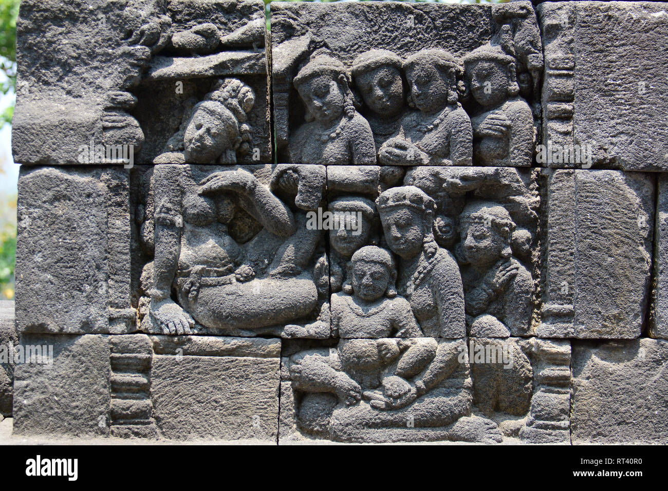Mahayana Buddhist Temple (9th century), Borobudur, Central Java ...