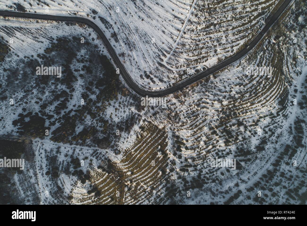 Beautiful snowy hills Stock Photo - Alamy