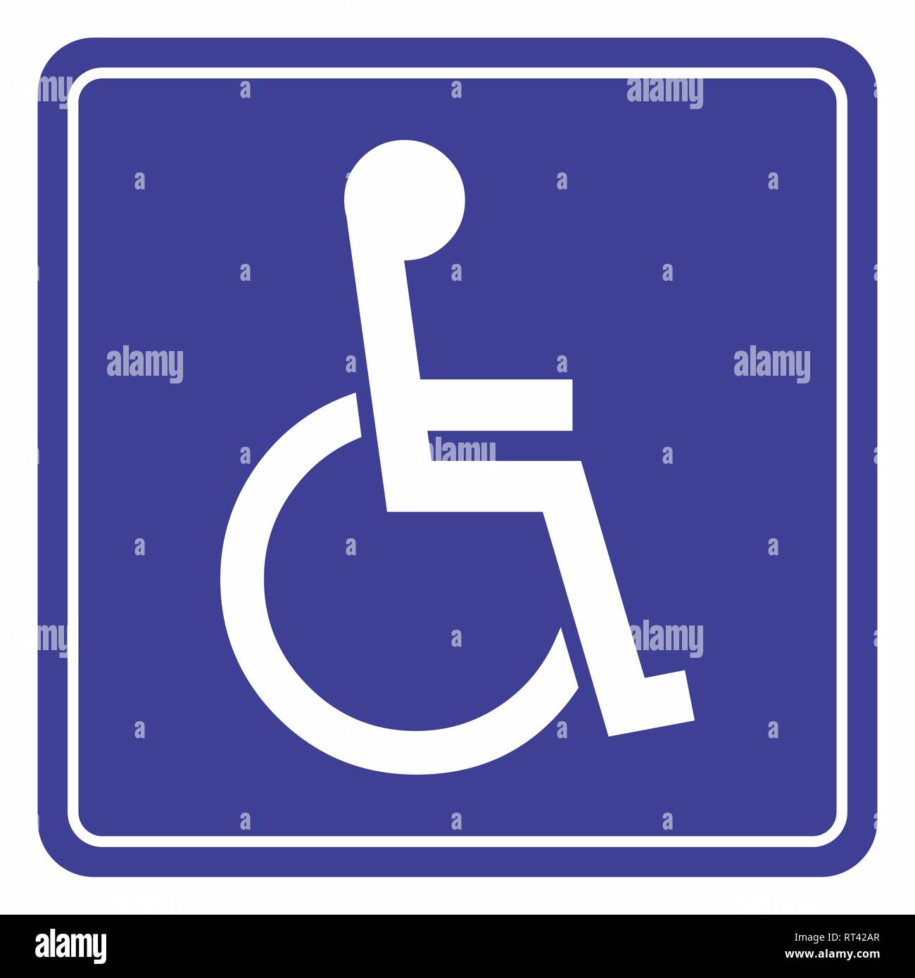 Wheelchair icon disabled colorful Stock Vector Images - Alamy