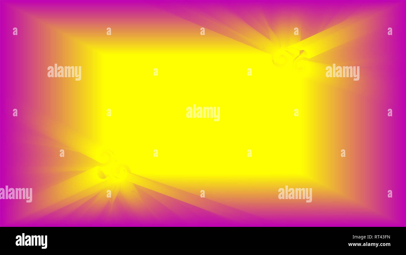 Abstract vector frame background with gradient from yellow to pink ...